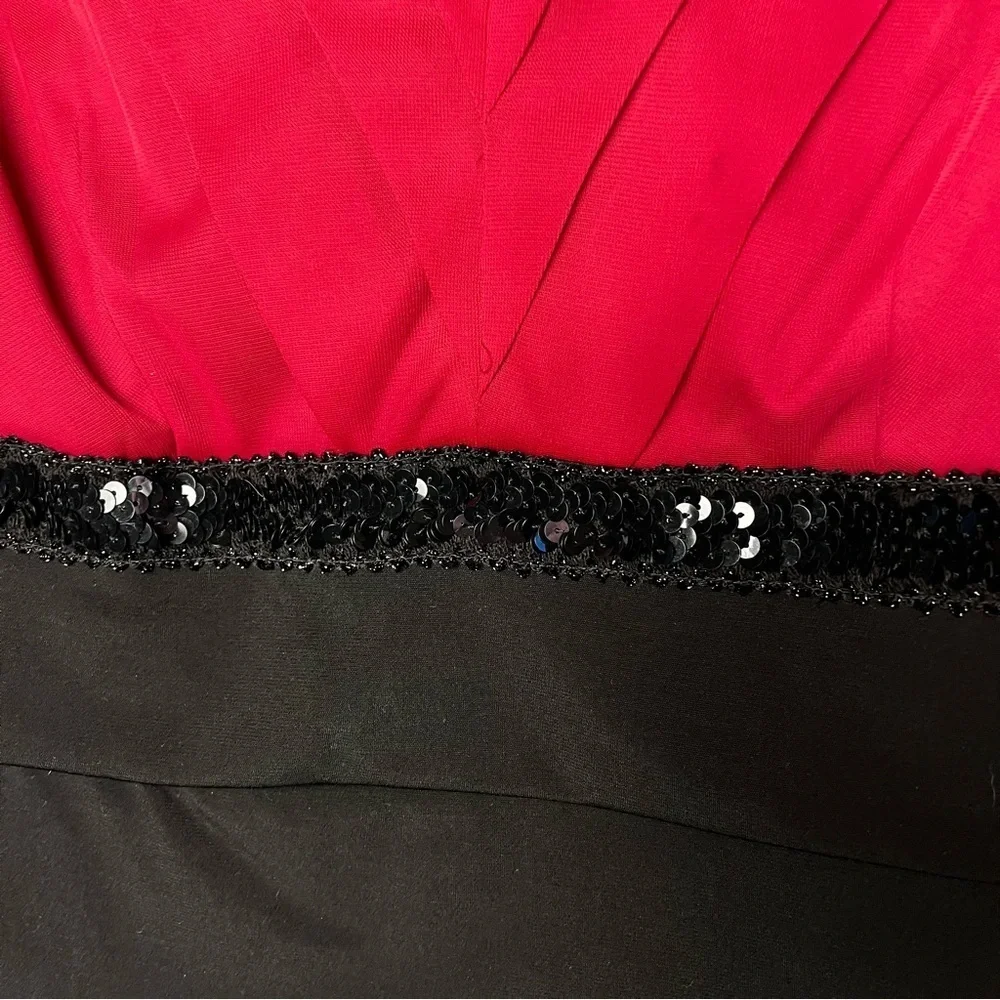 Enfocus Studio | Dresses | Enfocus Studio Red Black Layered Sequin ...